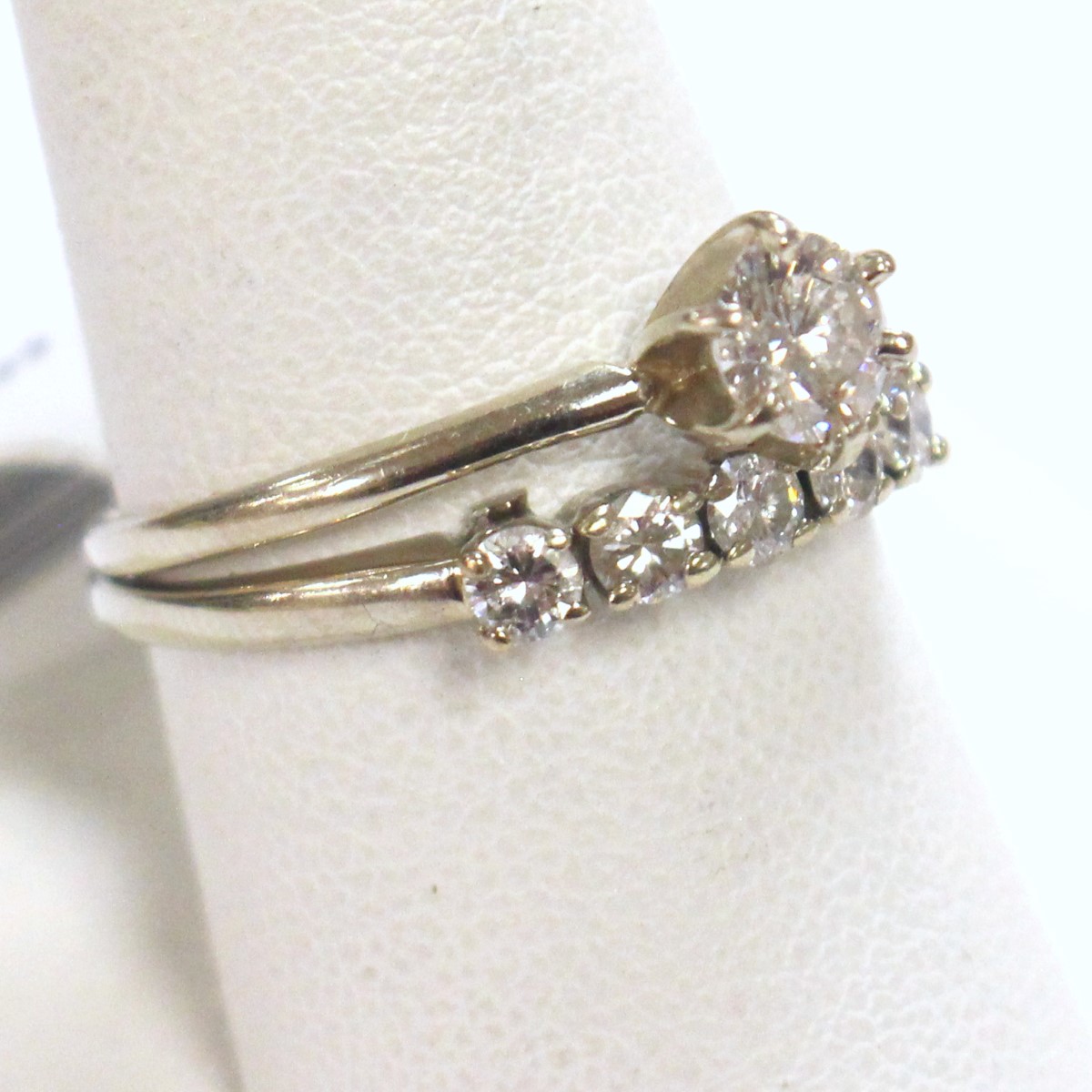 Lady's Diamond Cluster Ring 6 Diamonds approx. 1.15 Carat T.W. 14K ...