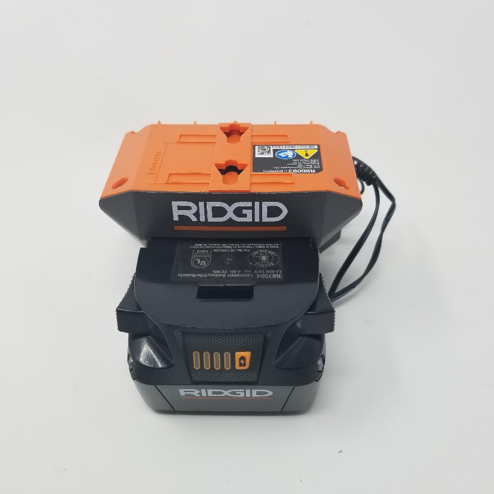 RIDGID TOOLS R86001/R8655 18V DRILL AND CIRCULAR SAW WITH 2 BATTERIES ...