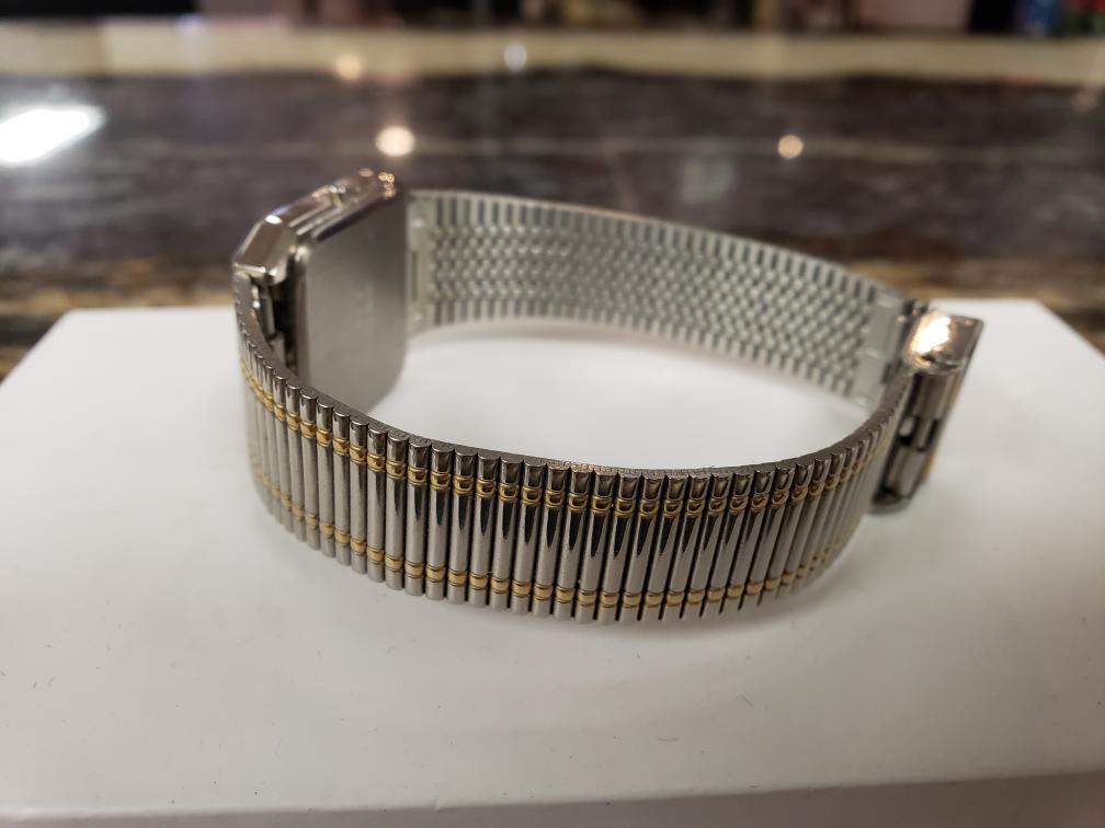 RAYMOND RENEE UNISEX DRESS WATCH 18K GOLD PLATE DIAMOND DRESS FOR PARTS ...