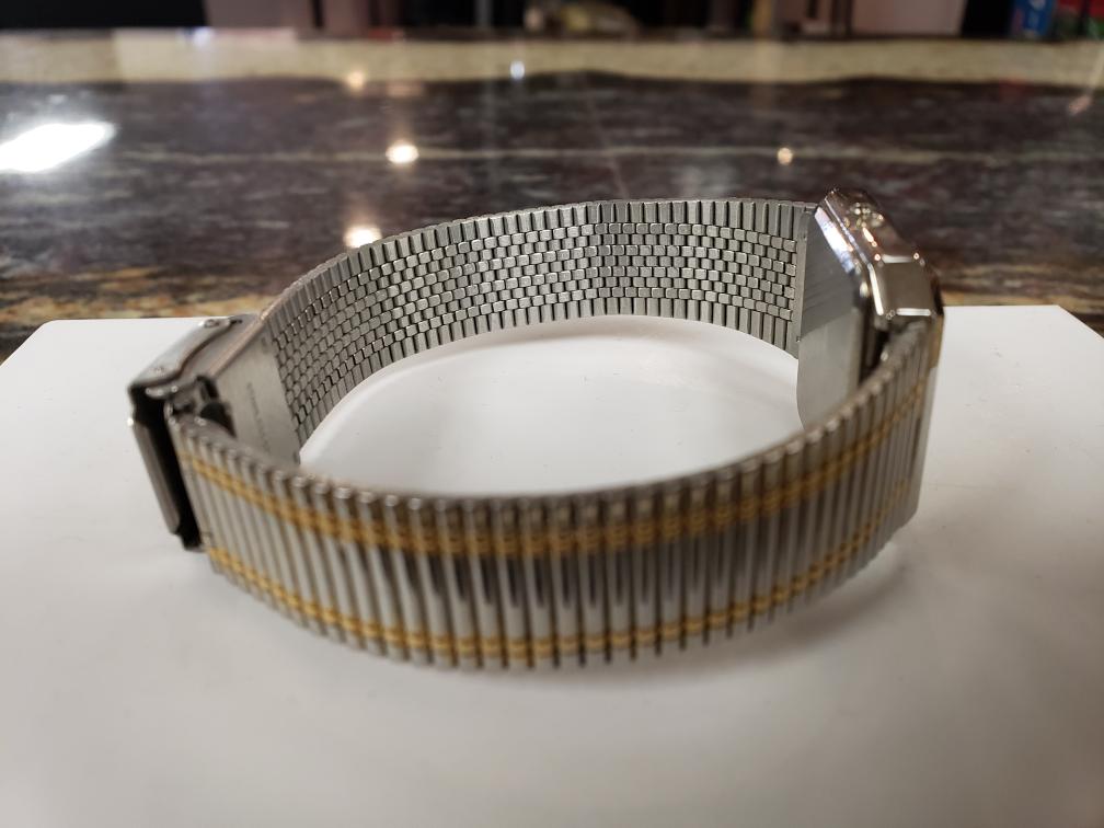 RAYMOND RENEE UNISEX DRESS WATCH 18K GOLD PLATE DIAMOND DRESS FOR PARTS ...