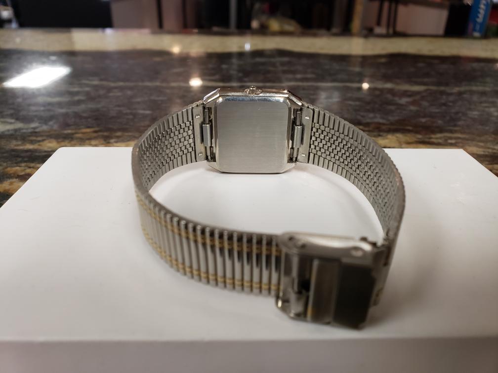 RAYMOND RENEE UNISEX DRESS WATCH 18K GOLD PLATE DIAMOND DRESS FOR PARTS ...