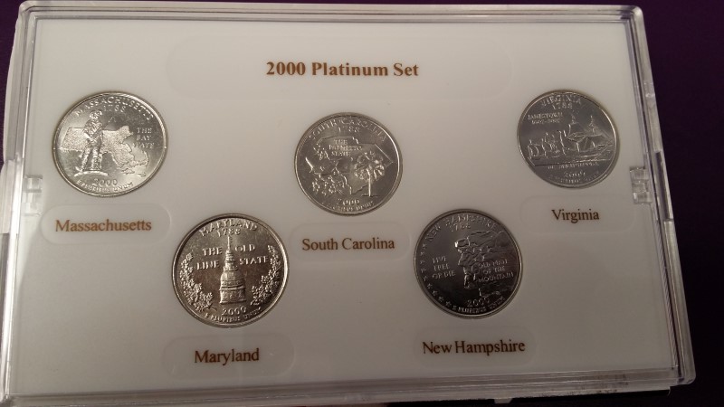 2000 PLATINUM EDITION STATE QUARTER COLLECTION Very Good | Buya