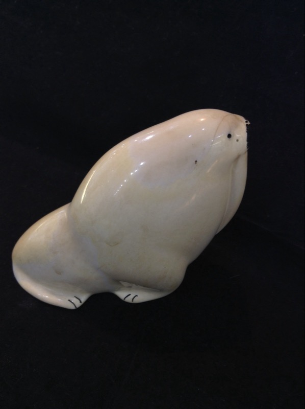 ALASKAN WALRUS IVORY SCULPTURE Good | Buya