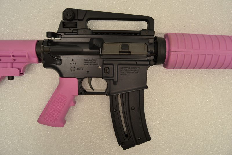 16" WALTHER ARMS Rifle COLT M4 CARBINE PINK 22LR 1-10 ROUND MAGAZINE ...