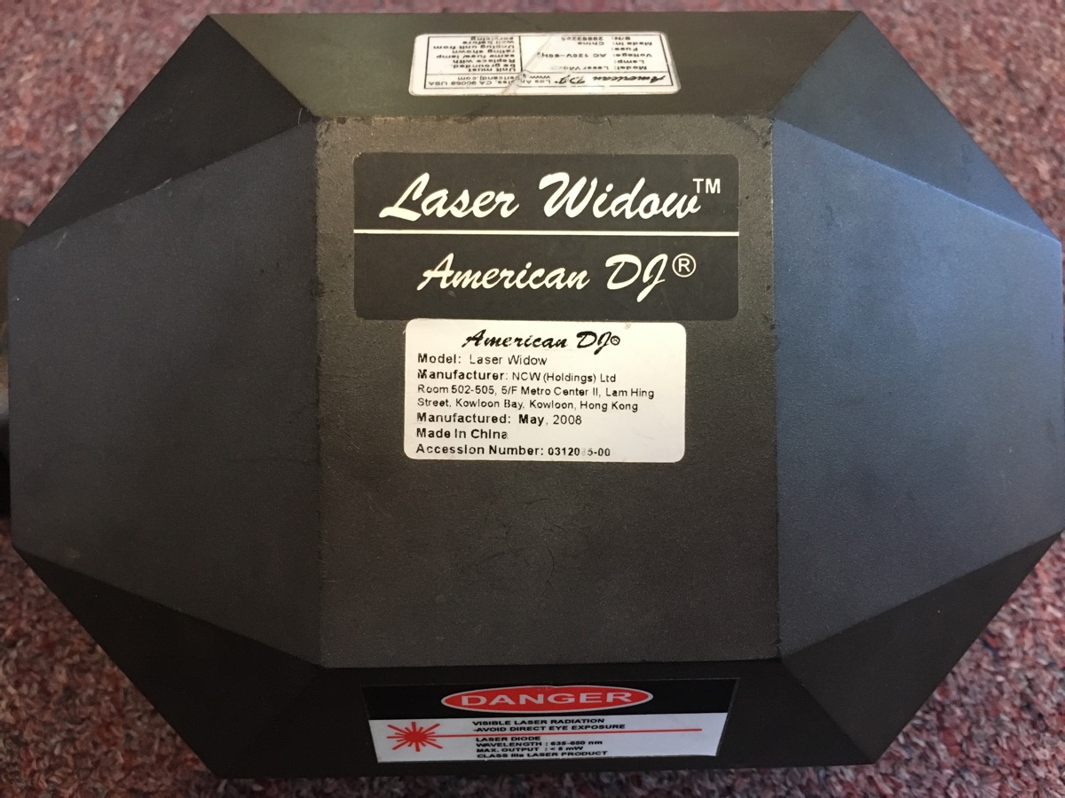 ADJ-AMERICAN DJ Stage Lighting/Effect LASER WIDOW Very Good | Beach ...