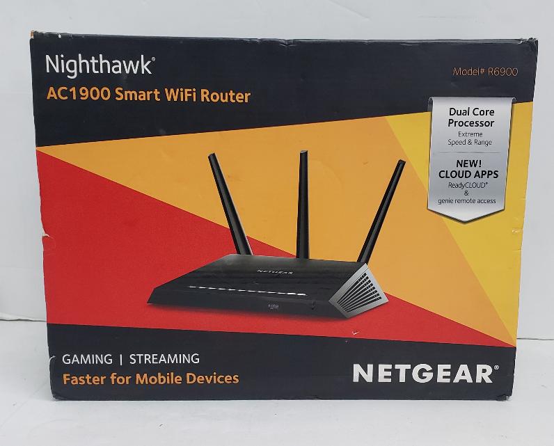 BRAND NEW NETGEAR AC1900 Dual Band Smart WiFi Router R6900 (DISPLAY ...