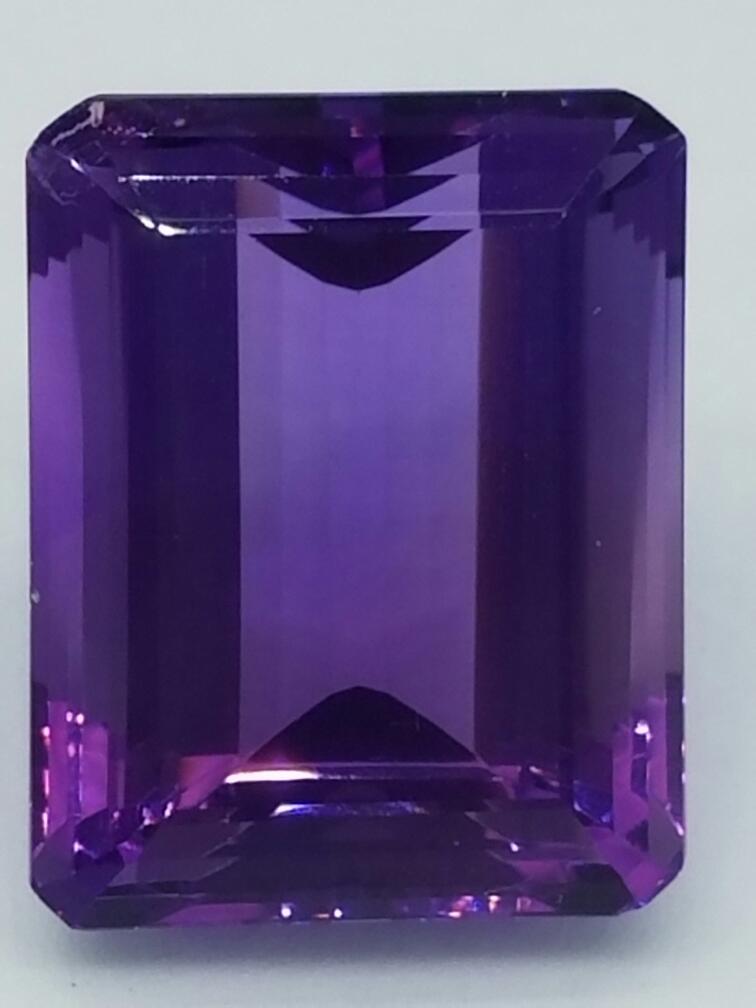 33.94CT Loose Radiant Cut Amethyst Gemstone Pre-owned | Buya