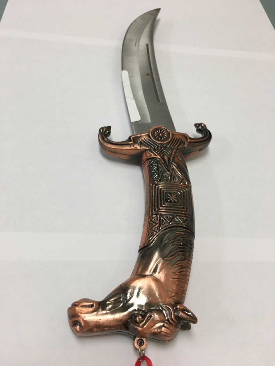 BRONZE HORSE HEAD ON HILT FANTASY SWORD Brand New | Beach City Pawn ...