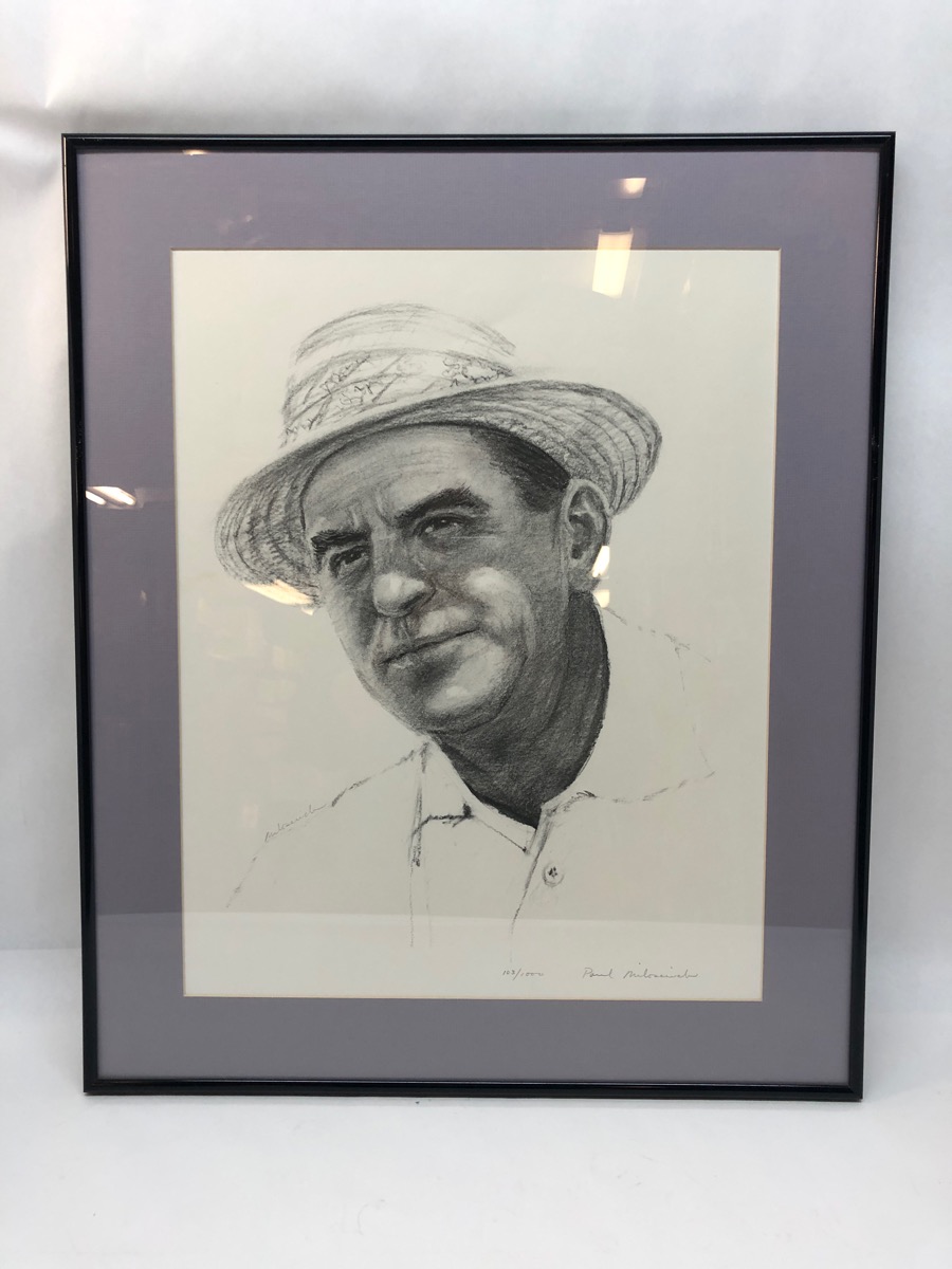Paul MiloSevich "The Legends Of Golf" Framed Portaits 15" x 19" Very ...