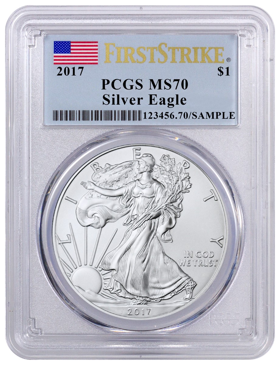 Price Guide: PCGS FIRST STRIKE MS70 SILVER EAGLE 1OZ SILVER COIN | Buya