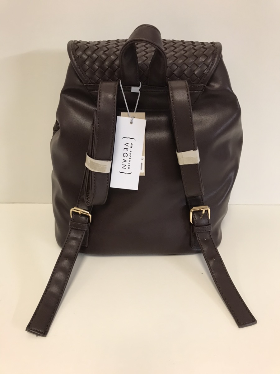 CALIN COLLECTION BACKPACK VEGAN LEATHER PURSE HANDBAG BROWN Very Good ...