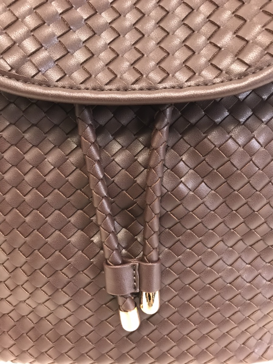 CALIN COLLECTION BACKPACK VEGAN LEATHER PURSE HANDBAG BROWN Very Good ...