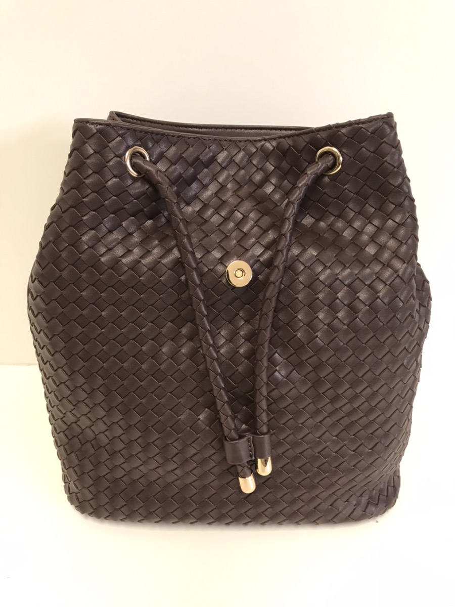 CALIN COLLECTION BACKPACK VEGAN LEATHER PURSE HANDBAG BROWN Very Good ...