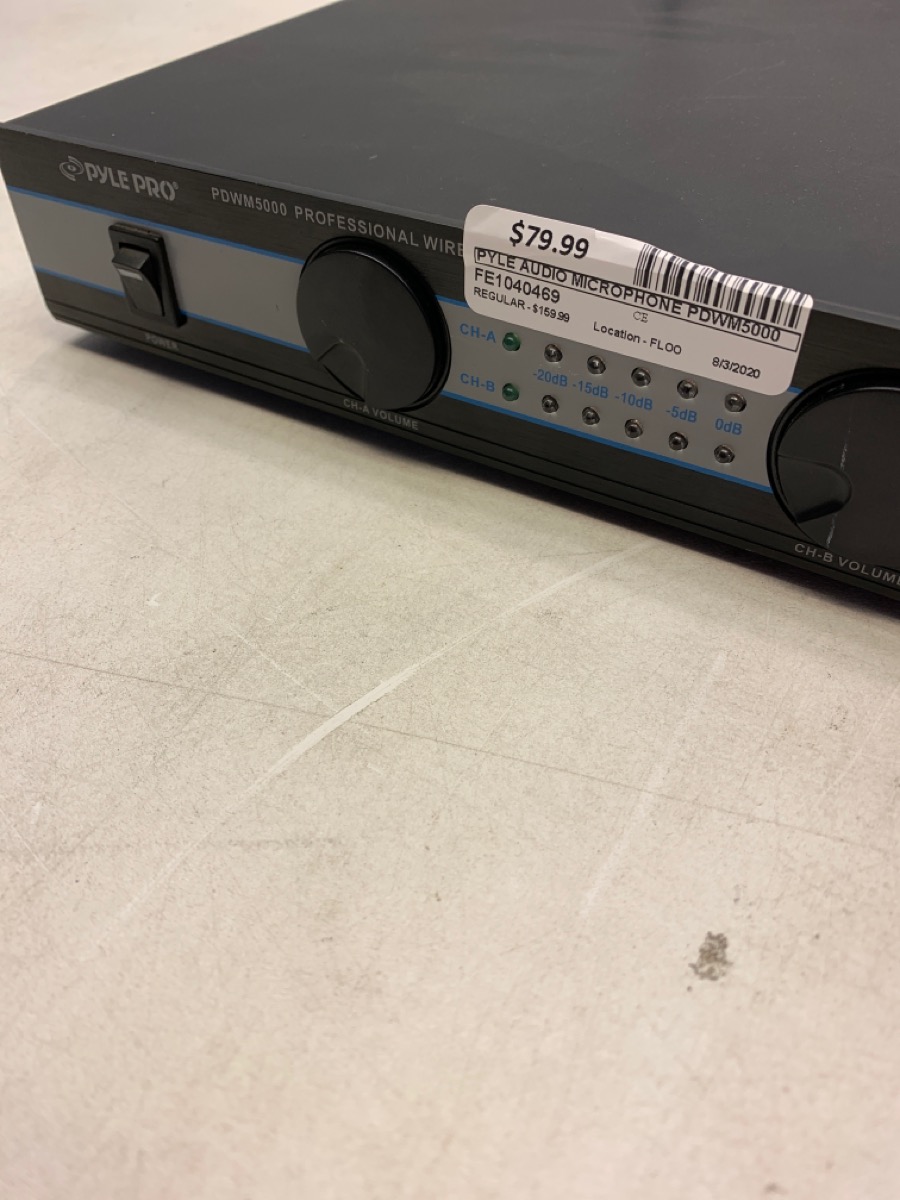 Pyle Pro PDWM5000 4 Mic VHF Wireless Cordless Handset Mic Microphone ...