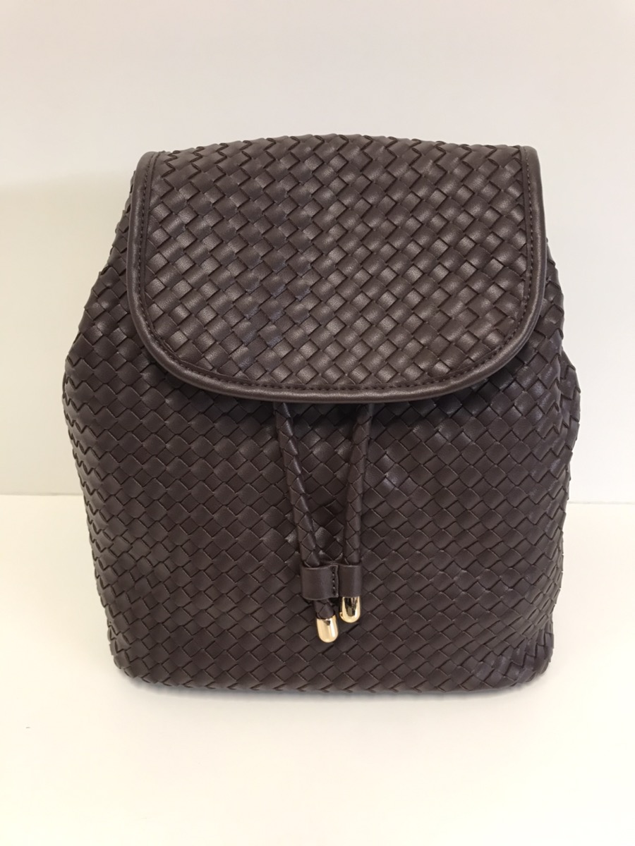 CALIN COLLECTION BACKPACK VEGAN LEATHER PURSE HANDBAG BROWN Very Good ...