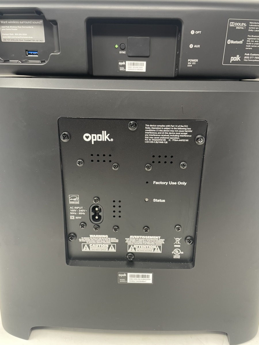 Polk Audio DSB1 2.1 Surround Sound Bar System with DSB2 Subwoofer Very Good | Pawn Central ...