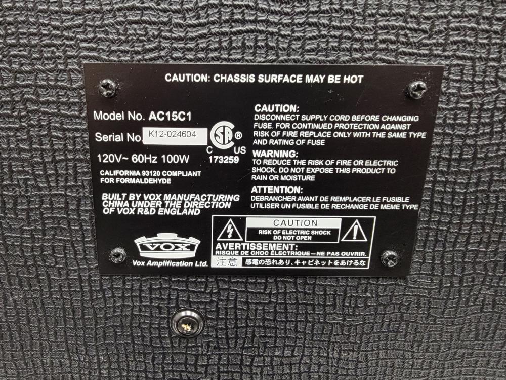 VOX GUITAR AMP AC15C1 Good | Pawn 1 | Spokane | WA