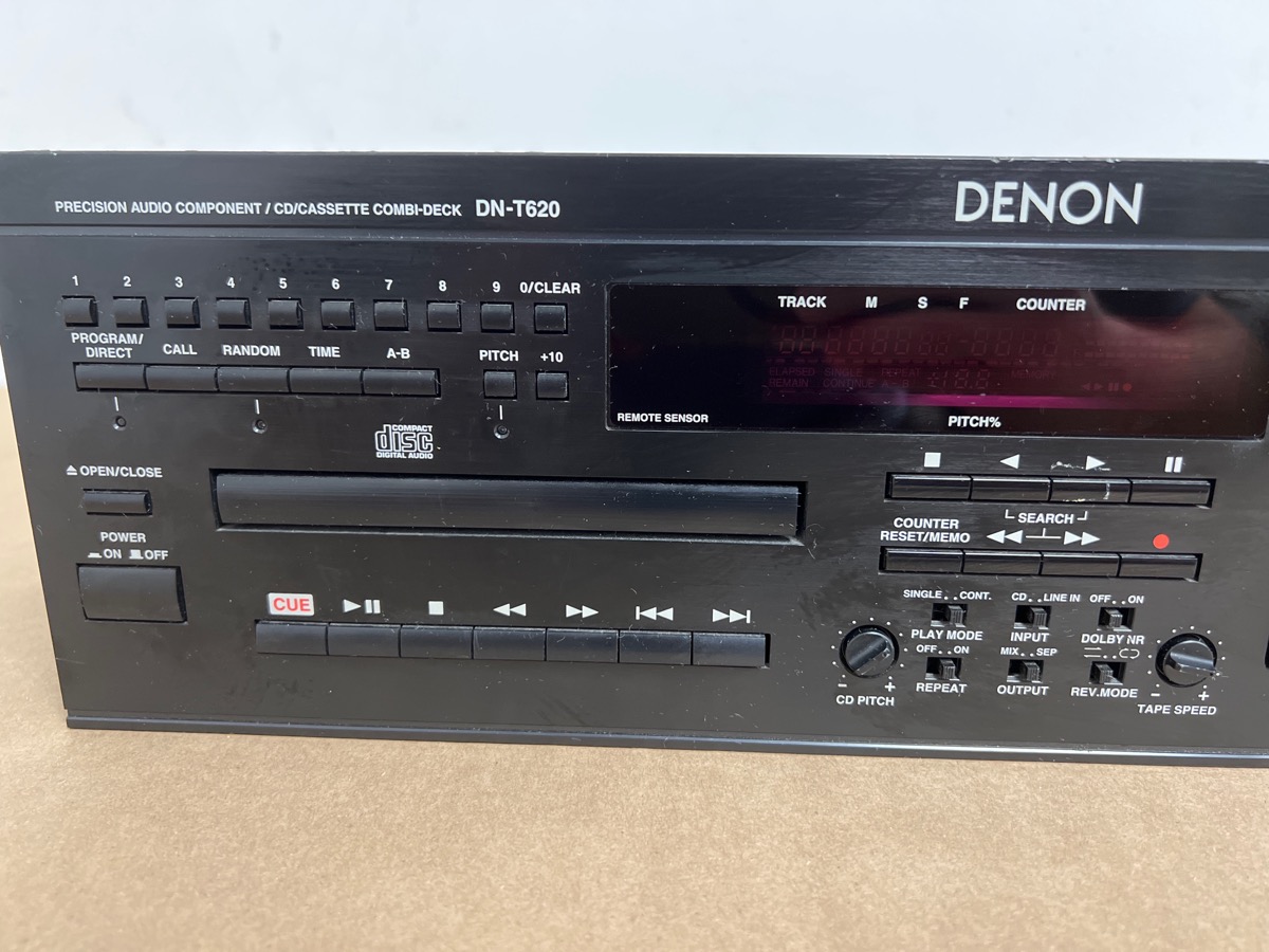 Denon DN-T620 Rack Mount / CD / Cassette Deck Combo Player GREAT ...