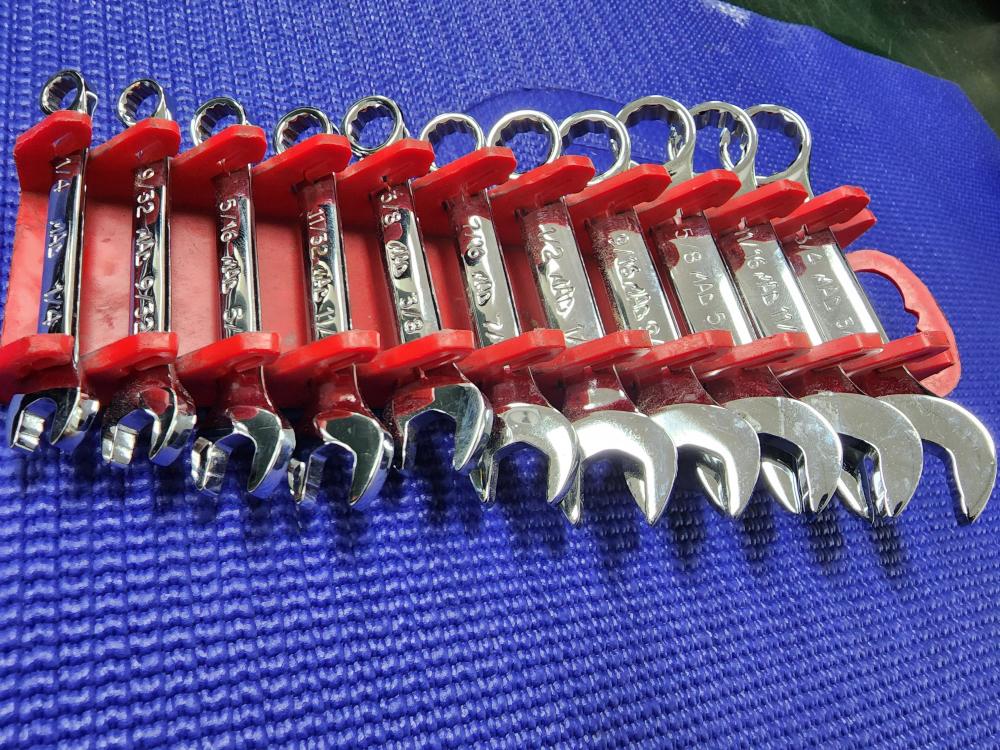 *AWESOME SET* MAC TOOLS SXS112PTR 11PC STUBBY WRENCH SET Very Good | Buya