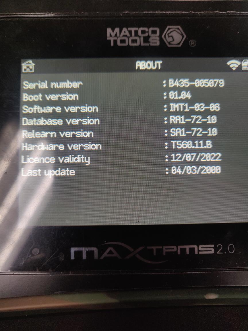 MATCO MAXIMUS TPMS 2.0 DIAGNOSTIC TOOL MDMAX 2.0 Good | Buya