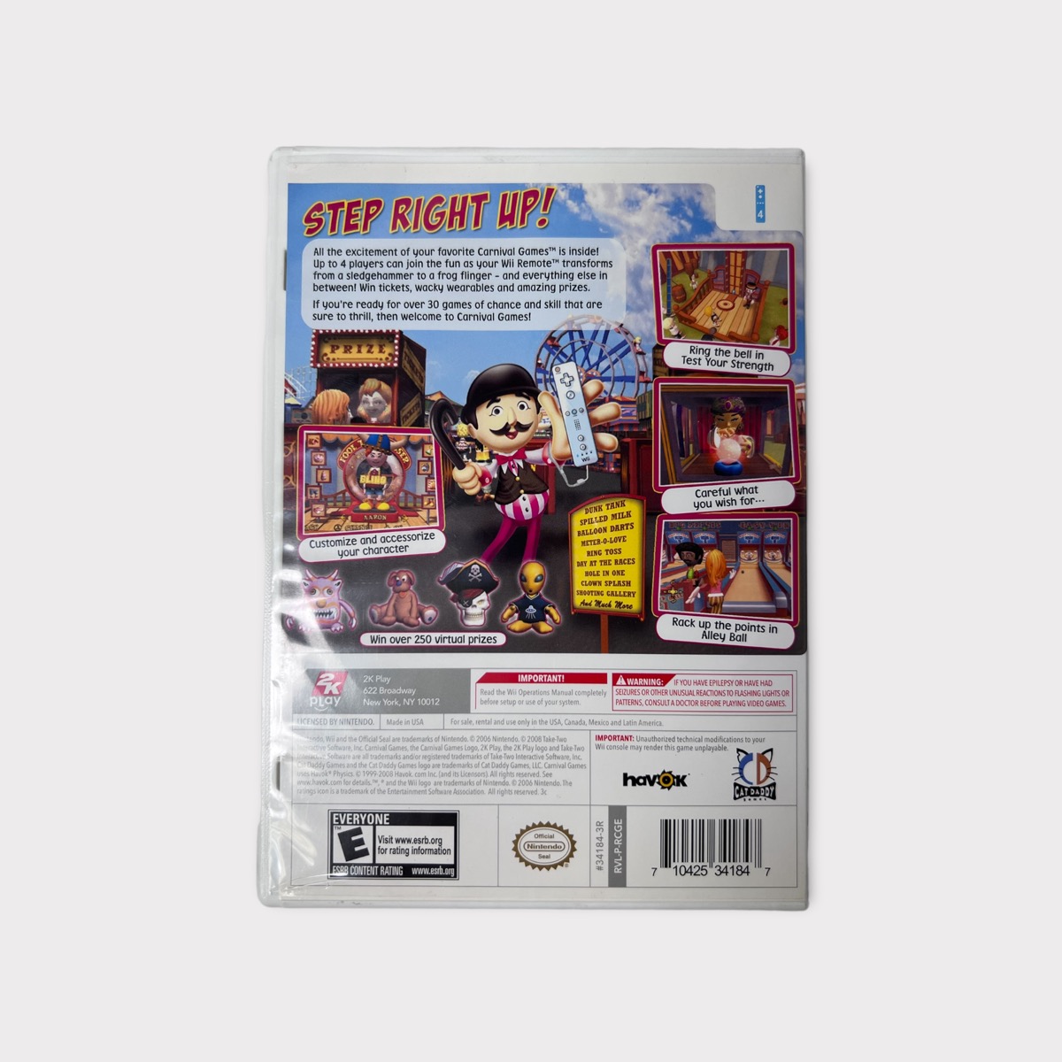 Carnival Games (Nintendo Wii, 2007) Very Good | Buya