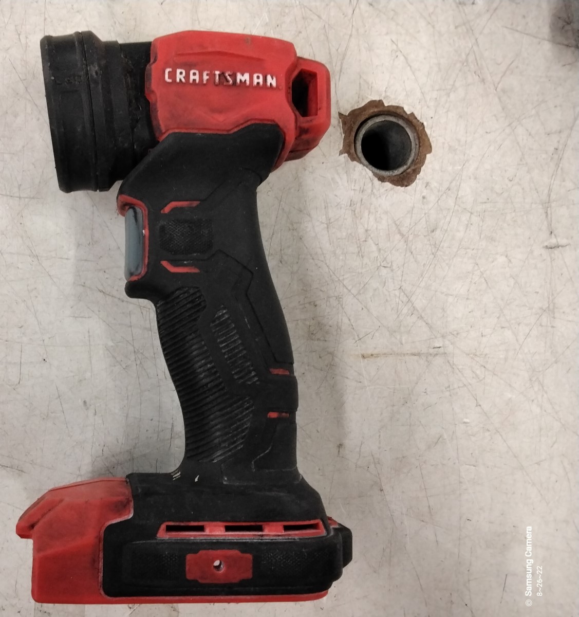 CRAFTSMAN HAMMER DRILL W/ FLASHLIGHT, BATTERY Very Good | Buya