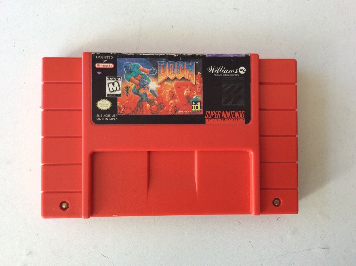 SUPER NINTENDO DOOM- RED CARTRIDGE Good | Buya