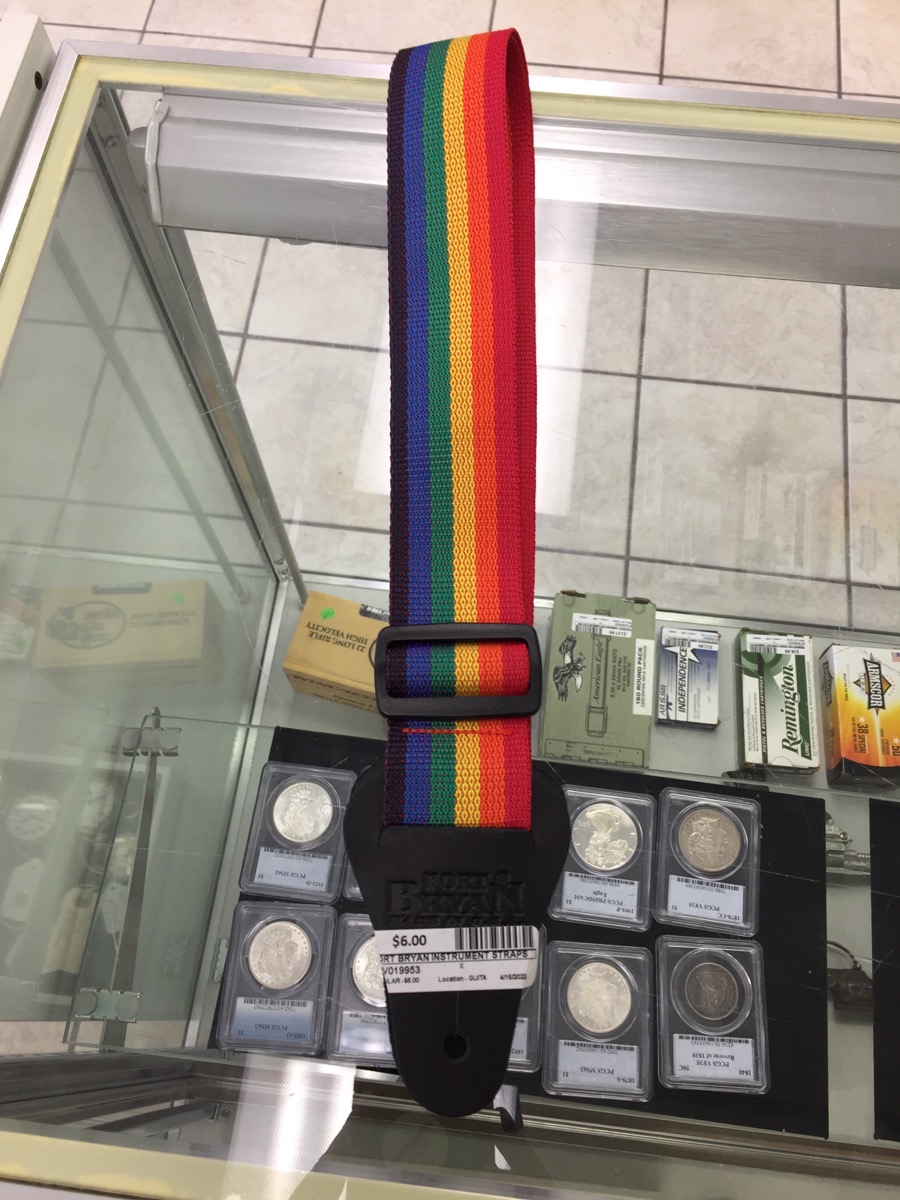 FORT BRYAN RG07 2" NYLON GUITAR STRAP- RAINBOW Brand New | Buya