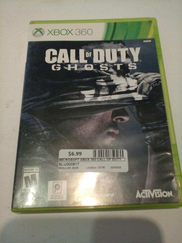 MICROSOFT CALL OF DUTY GHOSTS - XBOX 360 Very Good | HFO