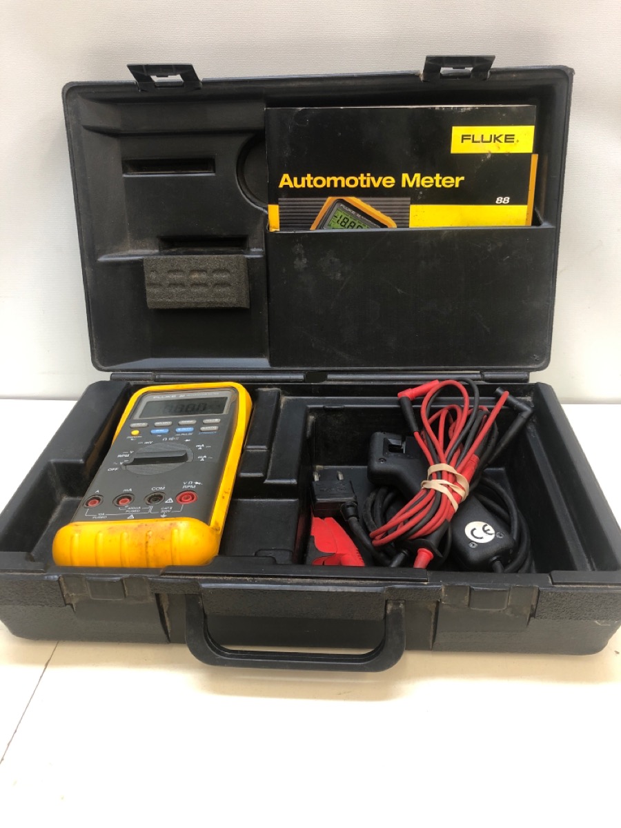 Fluke 88 Automotive Test Multimeter Meter Kit ONLY PARTS IN PICTURES ...