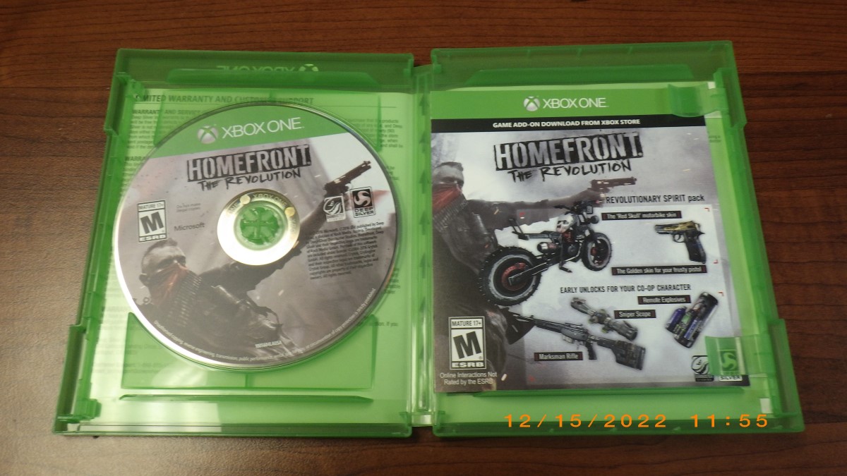 HOMEFRONT THE REVOLUTION, XBOX GAME, COMES WITH ORIGINAL CASE, RATED M ...