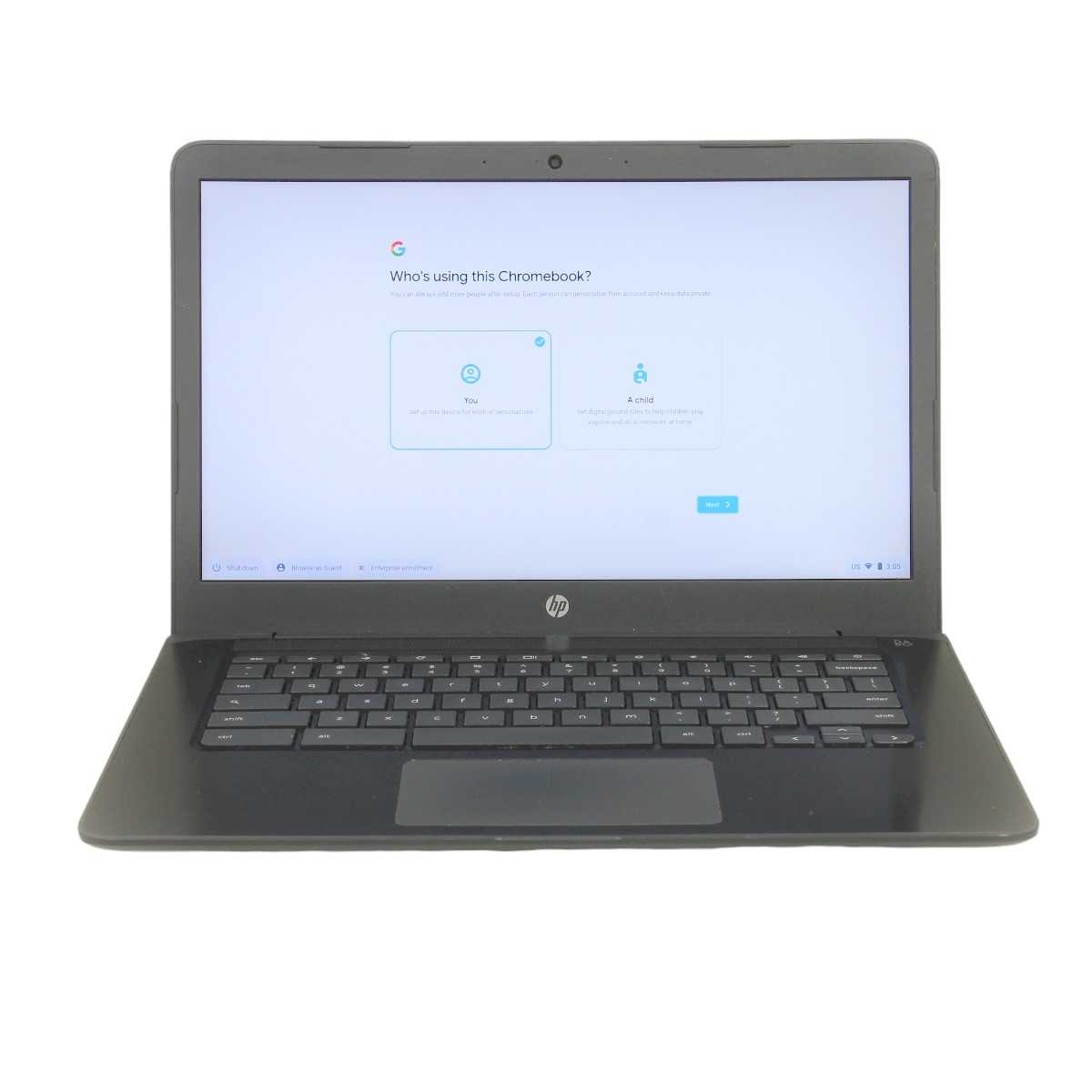 HP Chromebook 14" AMD A4-9120C 4GB RAM 32GB eMMC 14-DB0023DX Laptop ...