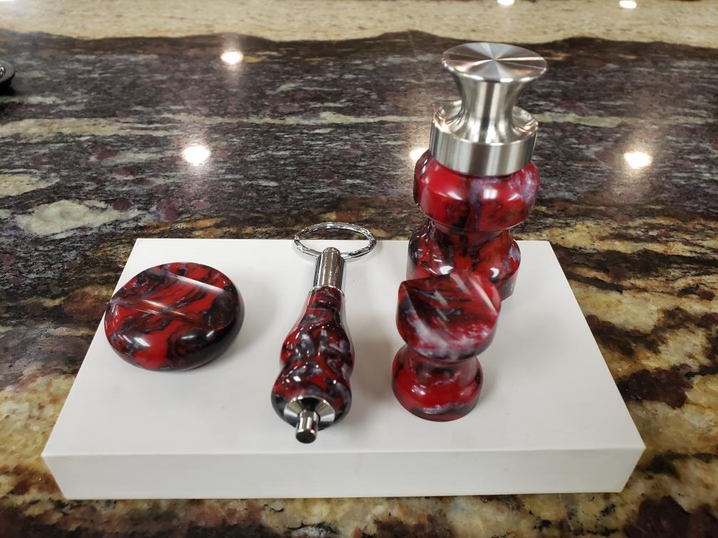 TROY'S WOODWORKS CUSTOM CIGAR ACCESSORIES SET For parts or not working ...