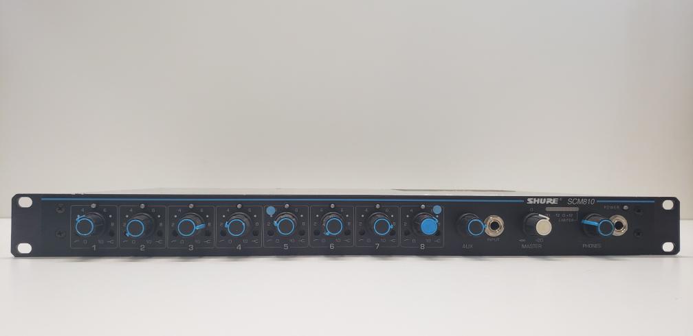 SHURE SCM810 8 CHNL MIC MIXER Acceptable | Pawn 1 | Spokane | WA
