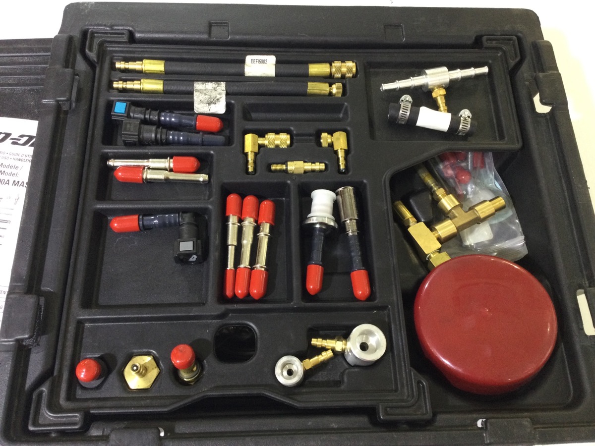 Snap-on Tools Master Fuel Injection Pressure Gauge Test Kit Set ...