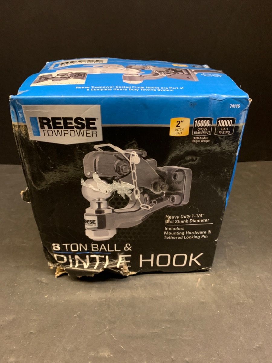 REESE SECURE 8 TON BALL PINTLE HOOK Like New | HFO