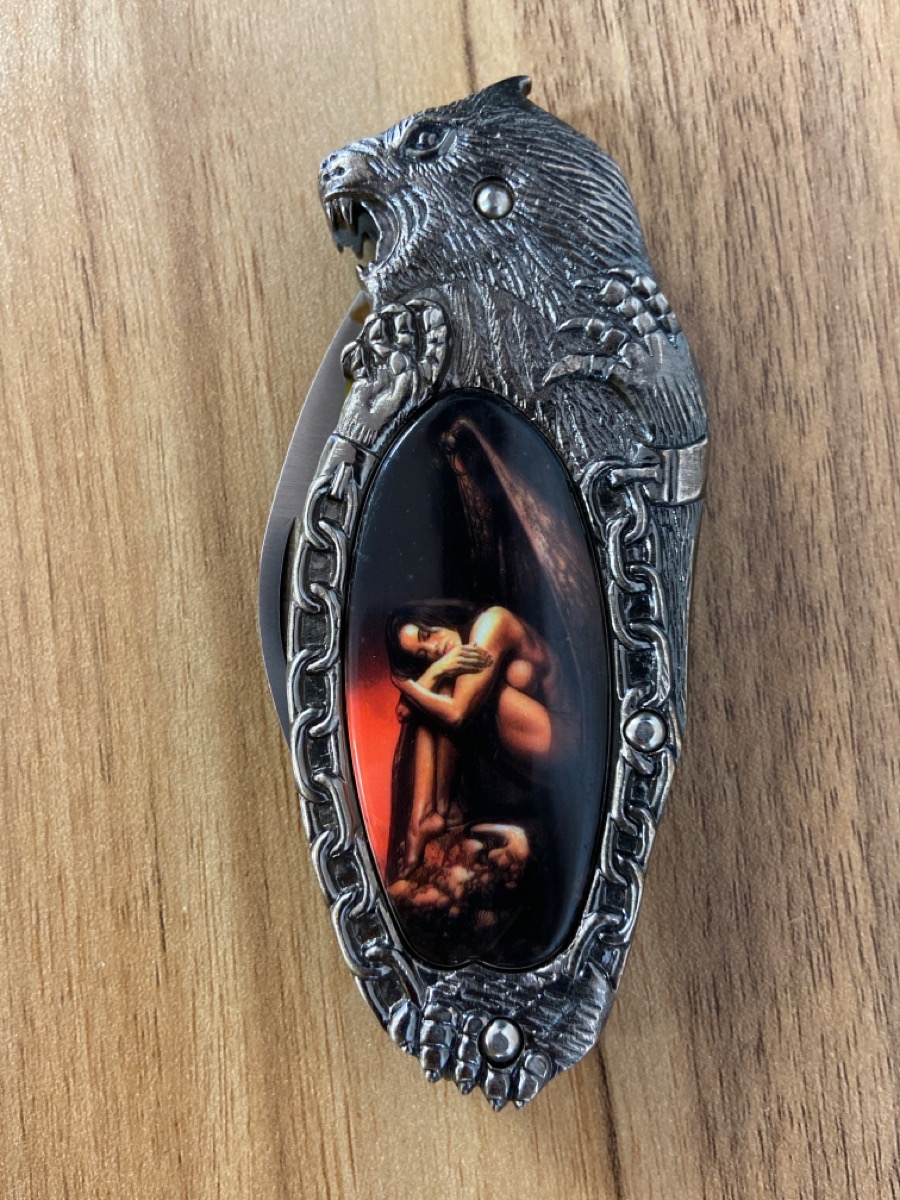 Boris Vallejo Knife, Metal Case "Empress of the Night" Knightstone ...