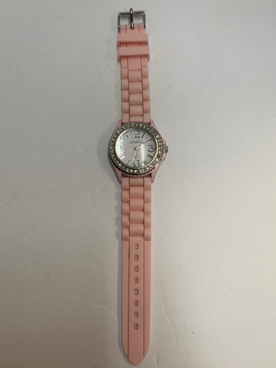 GENEVA WATCH WATCH PINK SILICONE Very Good | Carson Jewelry & Loan ...