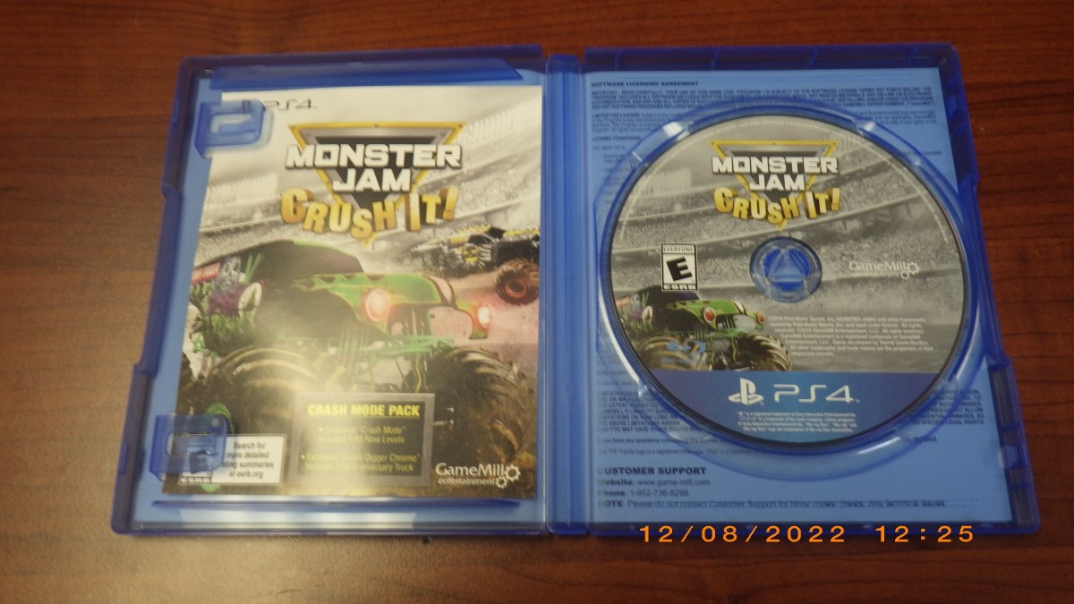 MONSTER JAM CRUSH IT!, PLAYSTATION 4 GAME, COMES WITH ORIGINAL CASE Very Good | Buya