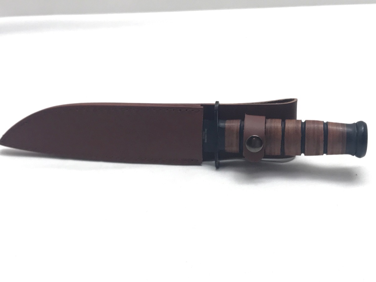 United Cutlery uc3092 USMC Combat Fighting Knife w/ Brown Leather ...