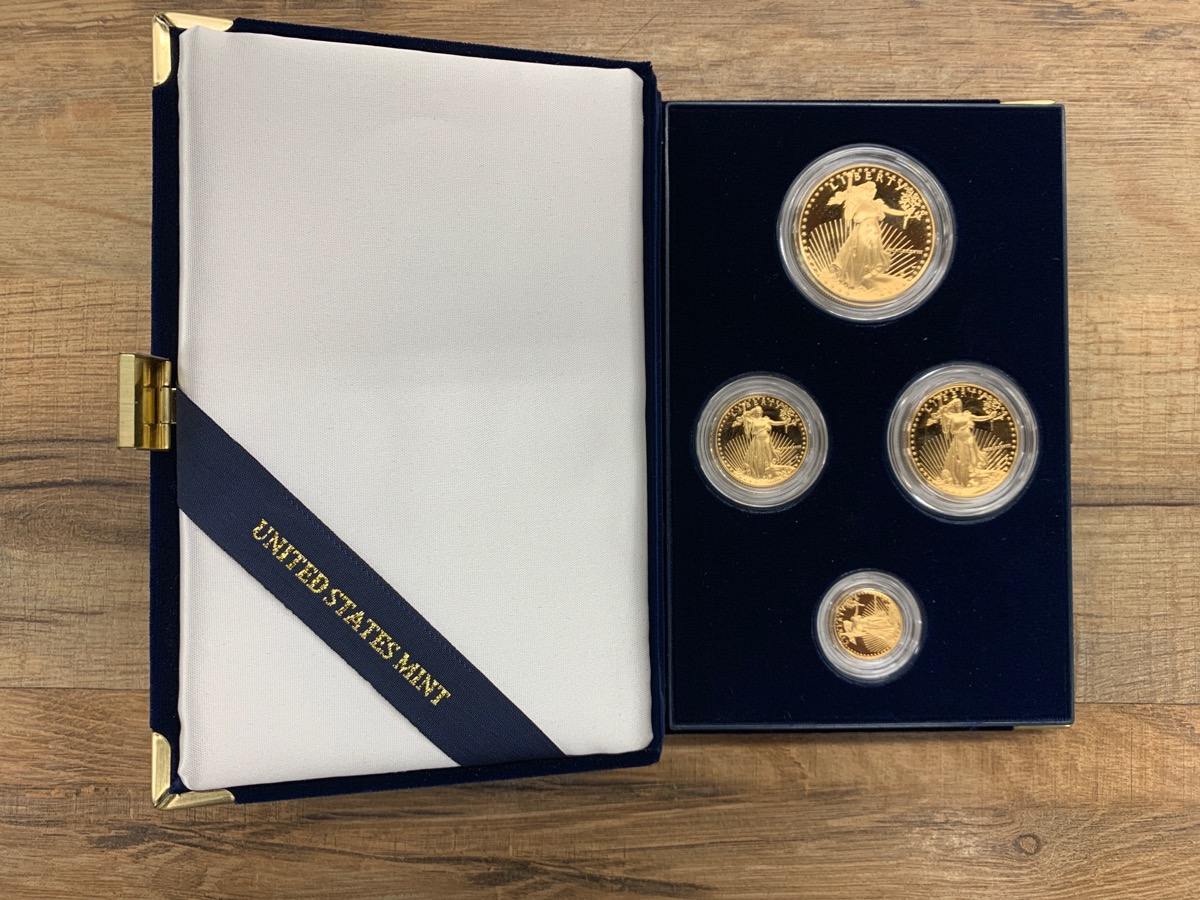 UNITED STATES AMERICAN EAGLE GOLD BULLION PROOF SET COINS Like New | Buya