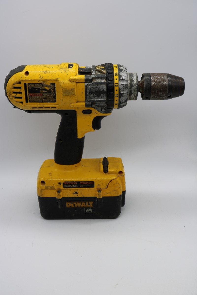 DEWALT DC900KL 36V 1/2" HEAVY DUTY CORDLESS DRILL Acceptable | A OK ...