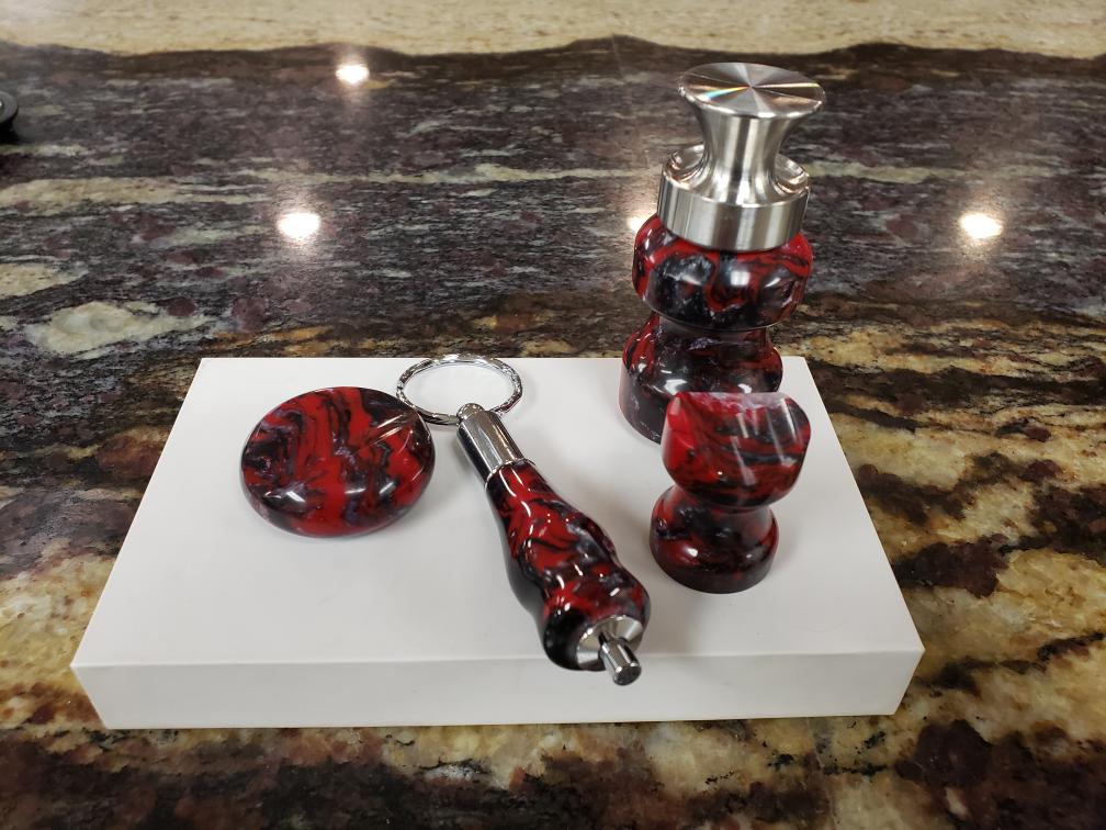 TROY'S WOODWORKS CUSTOM CIGAR ACCESSORIES SET For parts or not working ...