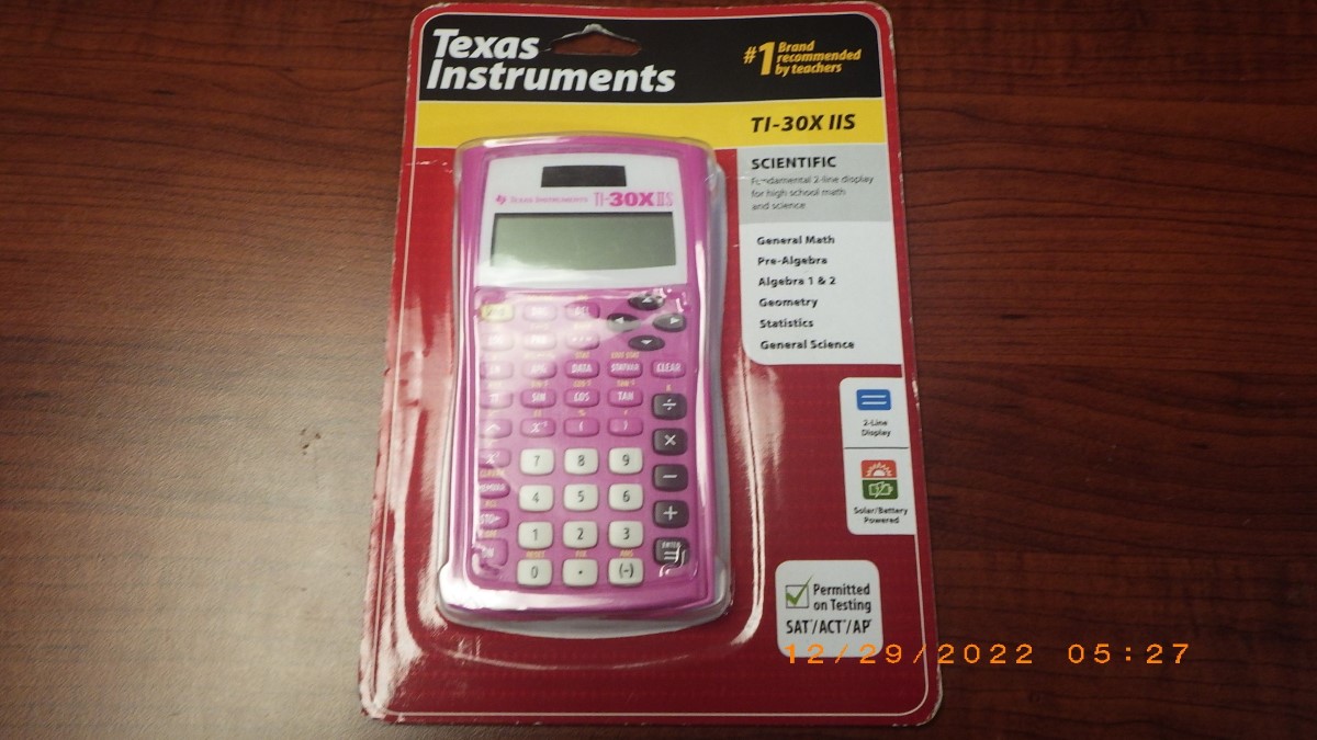 TEXAS INTRUMENTS TI-30X IIS, COLOUR: PINK, SCIENTIFIC CALCULATOR Brand ...