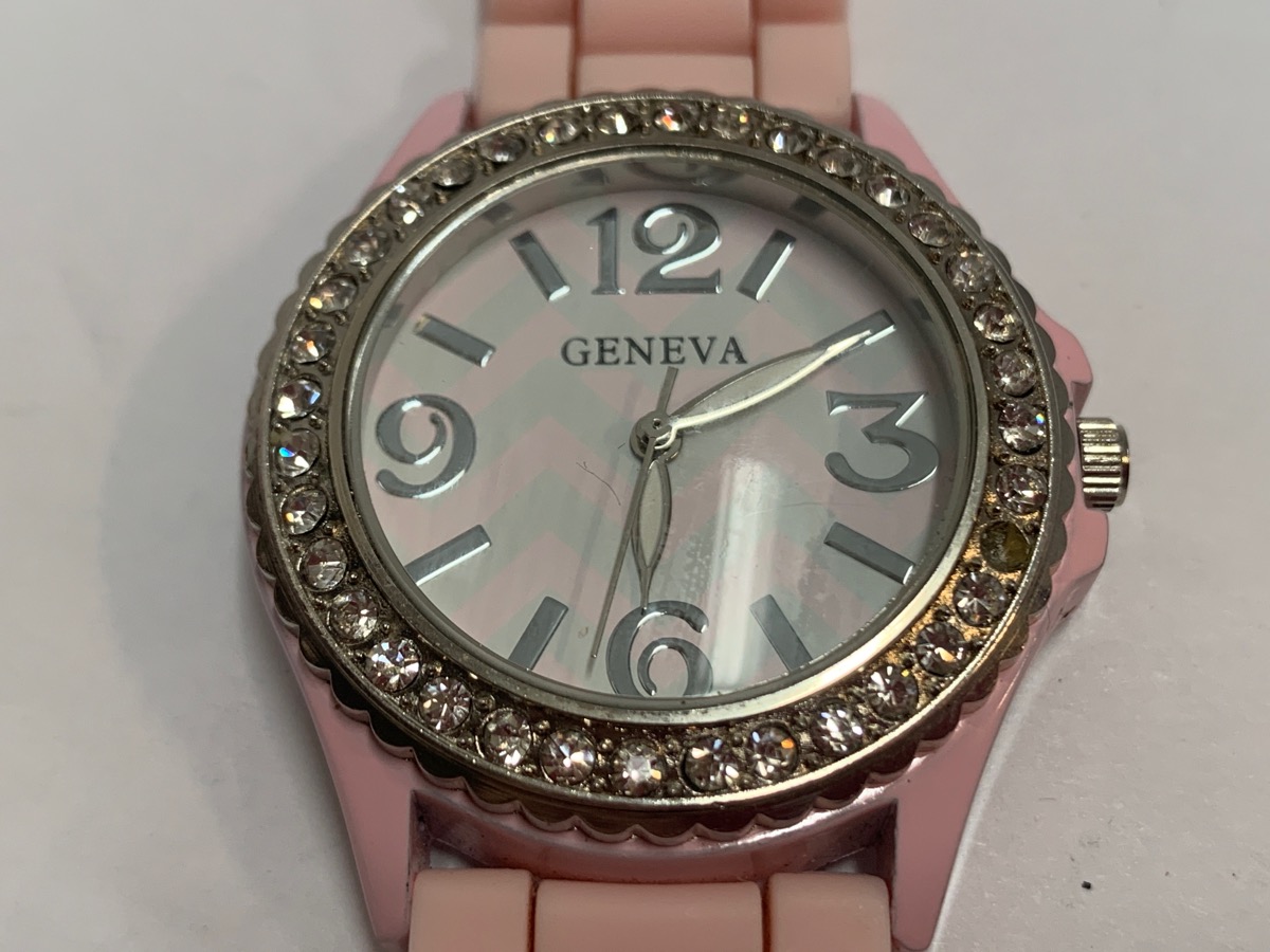 GENEVA WATCH WATCH PINK SILICONE Very Good | Carson Jewelry & Loan ...