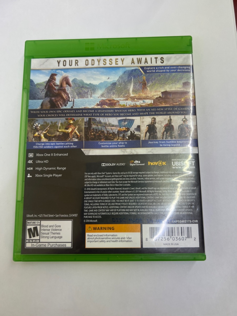 Microsoft Assassins Creed Odyssey Xbox One Good Buya