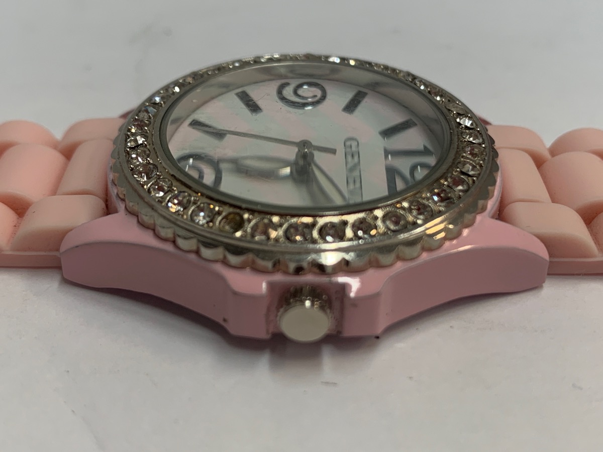 GENEVA WATCH WATCH PINK SILICONE Very Good | Carson Jewelry & Loan ...