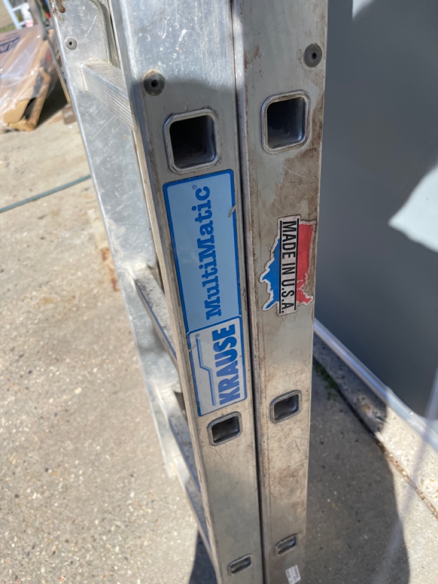 KRAUSE LADDER 121482 MULTI PURPOSE FOLDING SCAFFOLD LADDER (AL-NKB ...