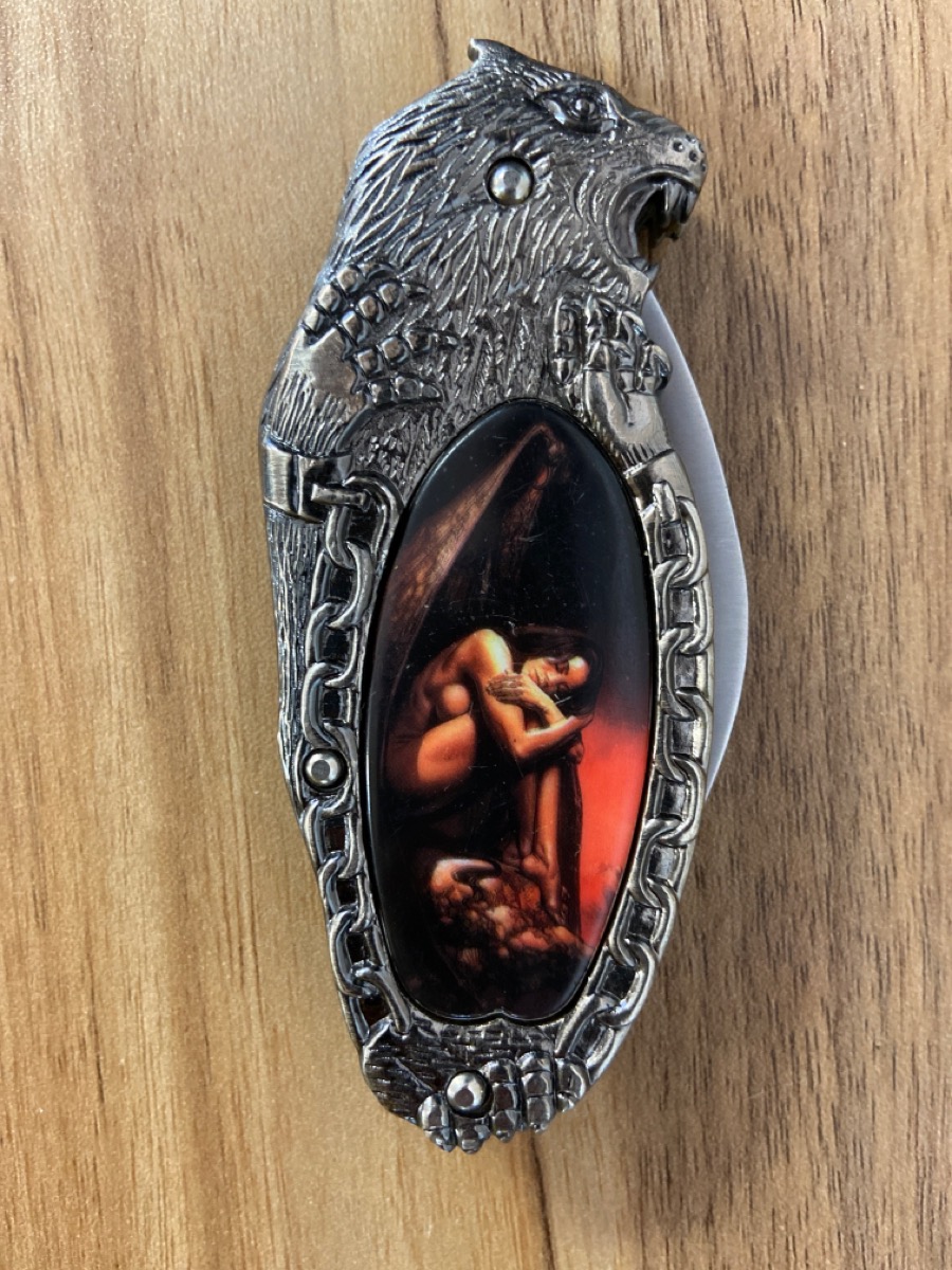 Boris Vallejo Knife, Metal Case "Empress of the Night" Knightstone ...