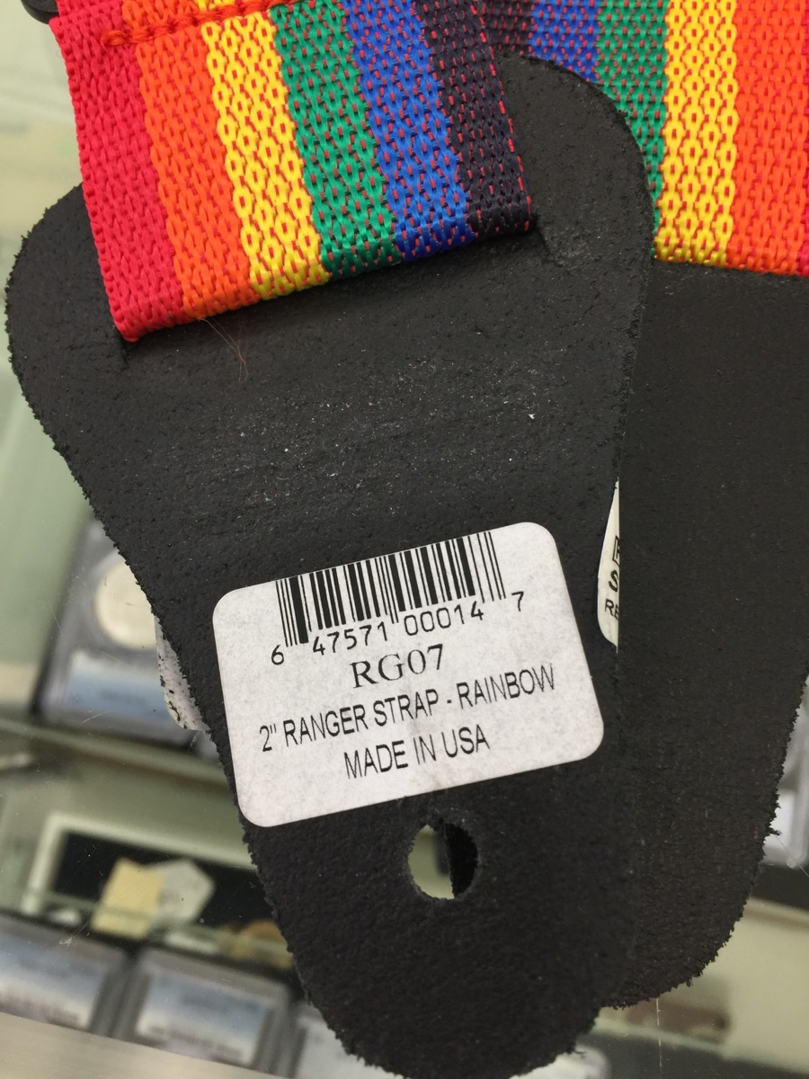 FORT BRYAN RG07 2" NYLON GUITAR STRAP- RAINBOW Brand New | Buya